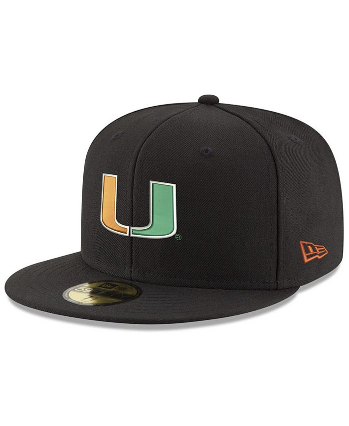 New Era Miami Hurricanes Shadow 59FIFTY Fitted Cap - Macy's