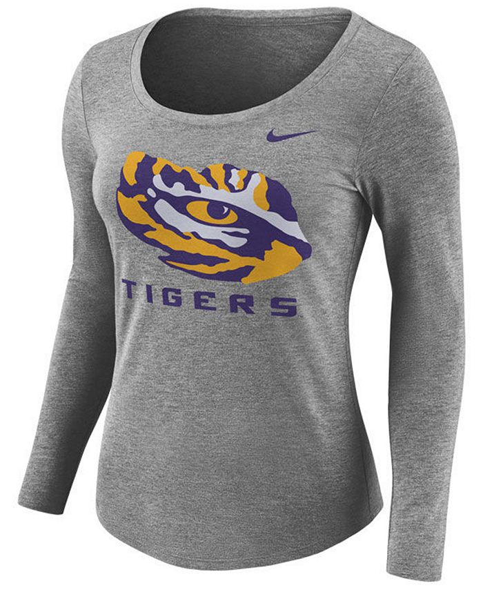 Nike Women's LSU Tigers Tri Blend Logo T-Shirt - Macy's