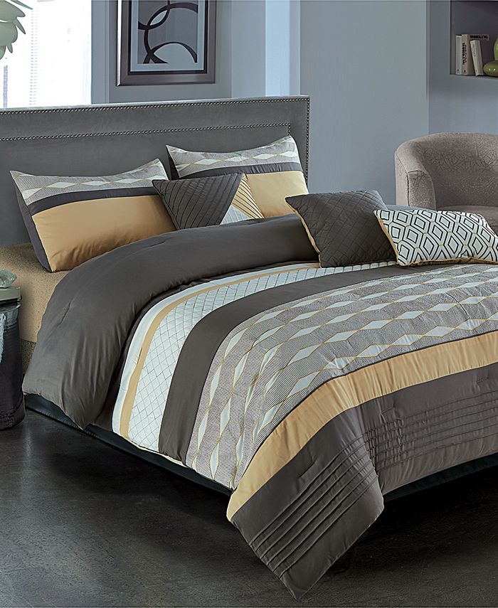 Hallmart Collectibles Massimo 7-Pc. Full Comforter Set - Macy's