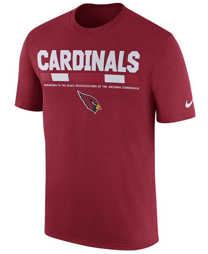 Nike Men's Arizona Cardinals Legend Staff T-Shirt - Macy's
