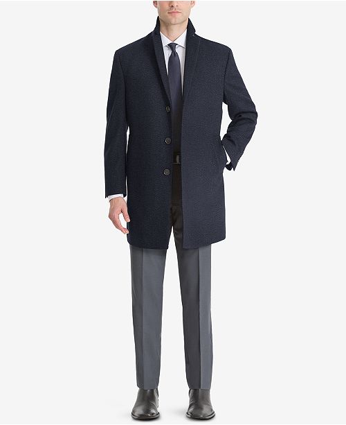 Calvin Klein Men's Prosper X-Fit Overcoat & Reviews - Coats & Jackets ...