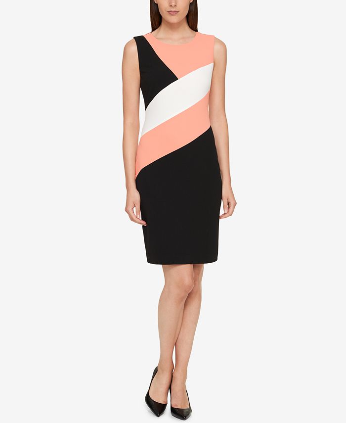 Tommy Hilfiger Colorblocked Sheath Dress - Macy's