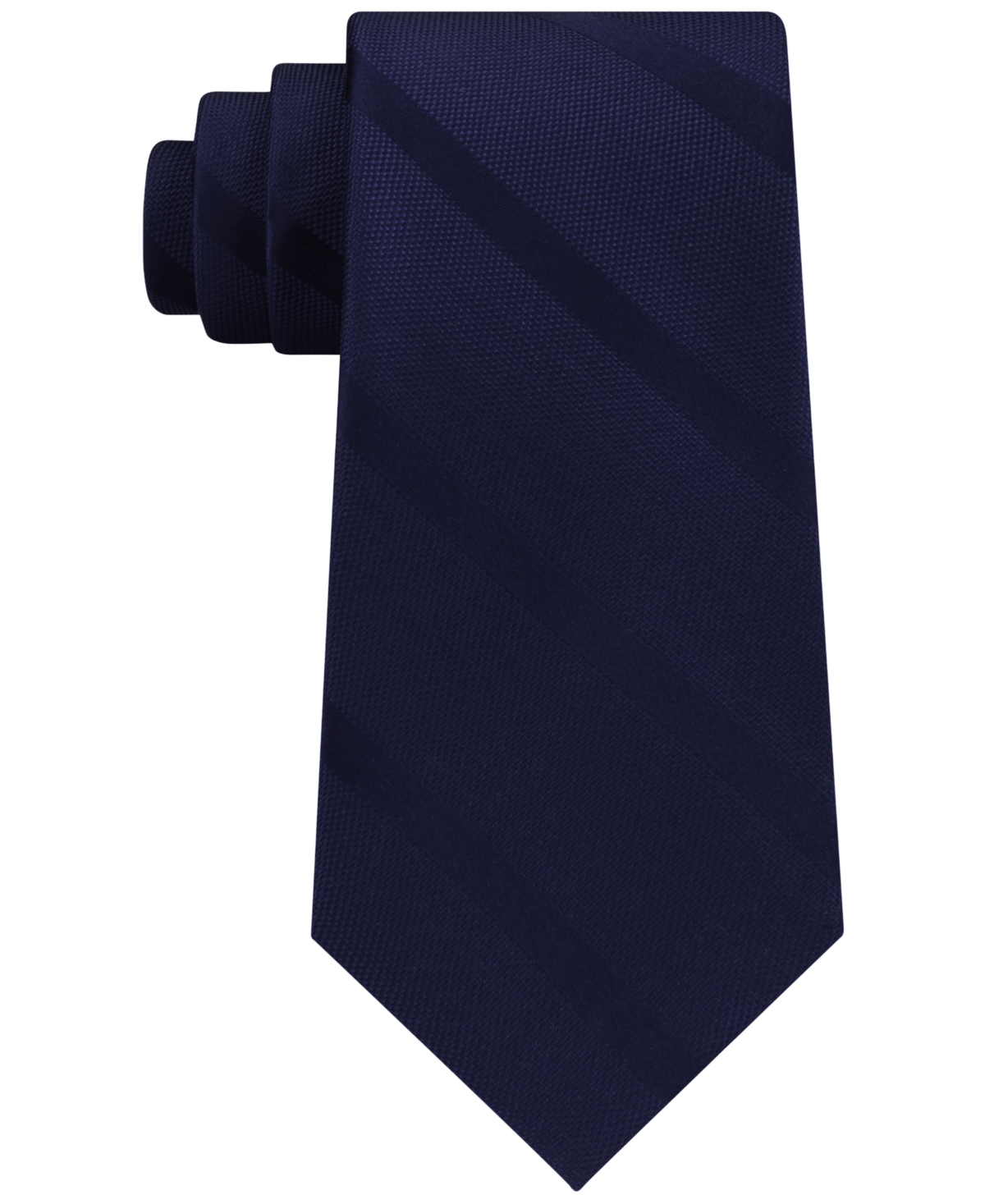 Click here for Tommy Hilfiger Mens Textured Woven Stripe Silk Tie... prices
