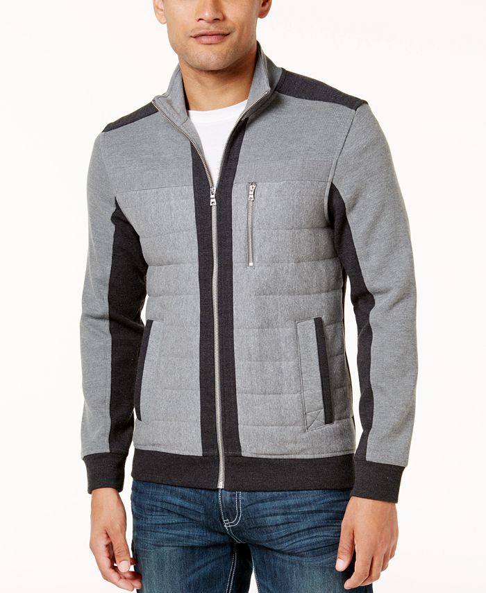 INC International Concepts I.N.C. Men's Quilted Colorblocked Jacket ...