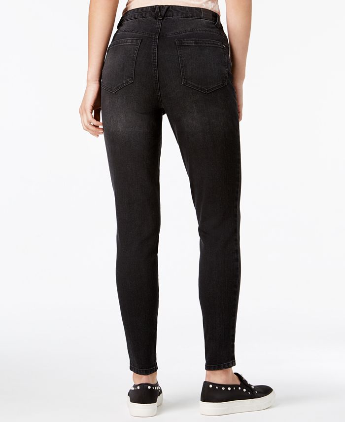 REWIND Juniors' Lace-Up Skinny Jeans - Macy's