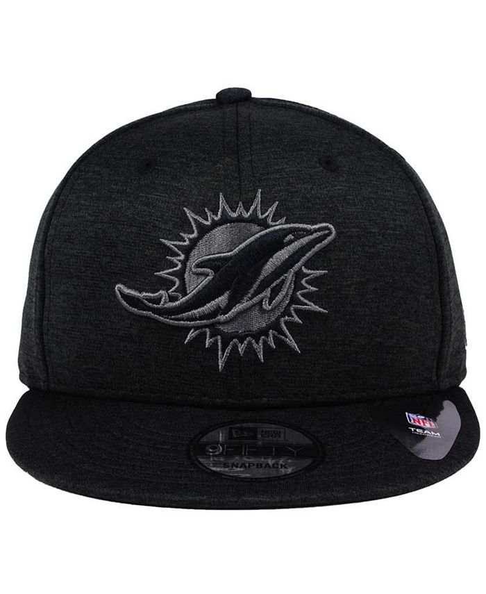 New Era Miami Dolphins Shadow Black Graph 9FIFTY Snapback Cap - Macy's
