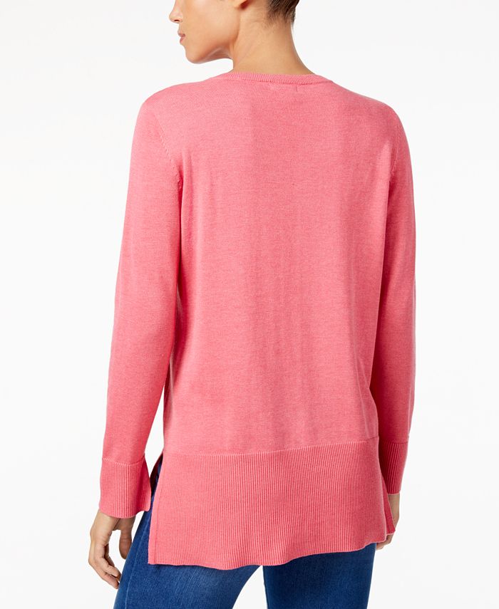 Style & Co High-Low Sweater, Created for Macy's - Macy's