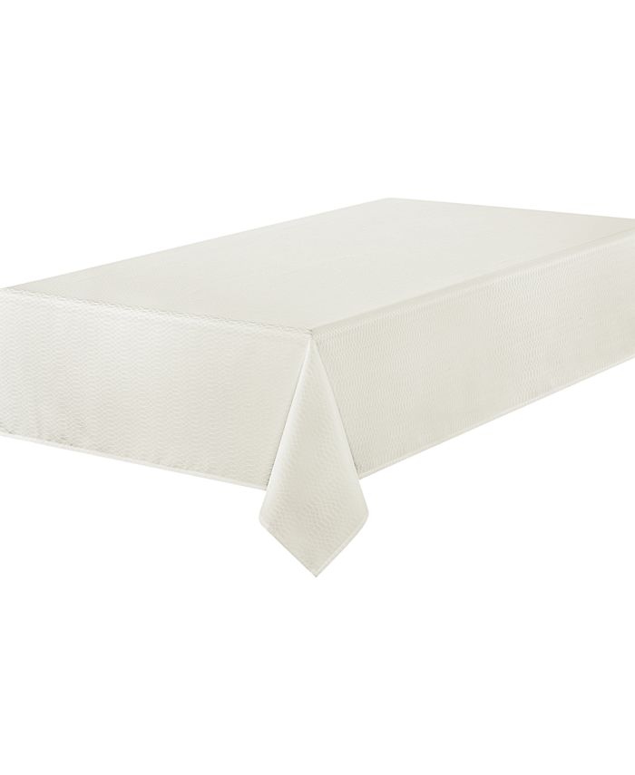 Waterford Essentials Cordelia White 60" x 104" Tablecloth - Macy's