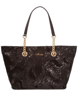 Calvin Klein Small Chain Tote - Macy's