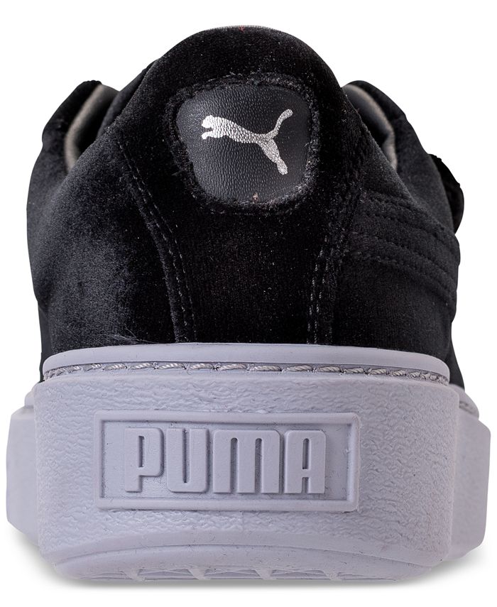 Puma Women's Basket Platform Strap Velvet Rope Casual Sneakers from ...
