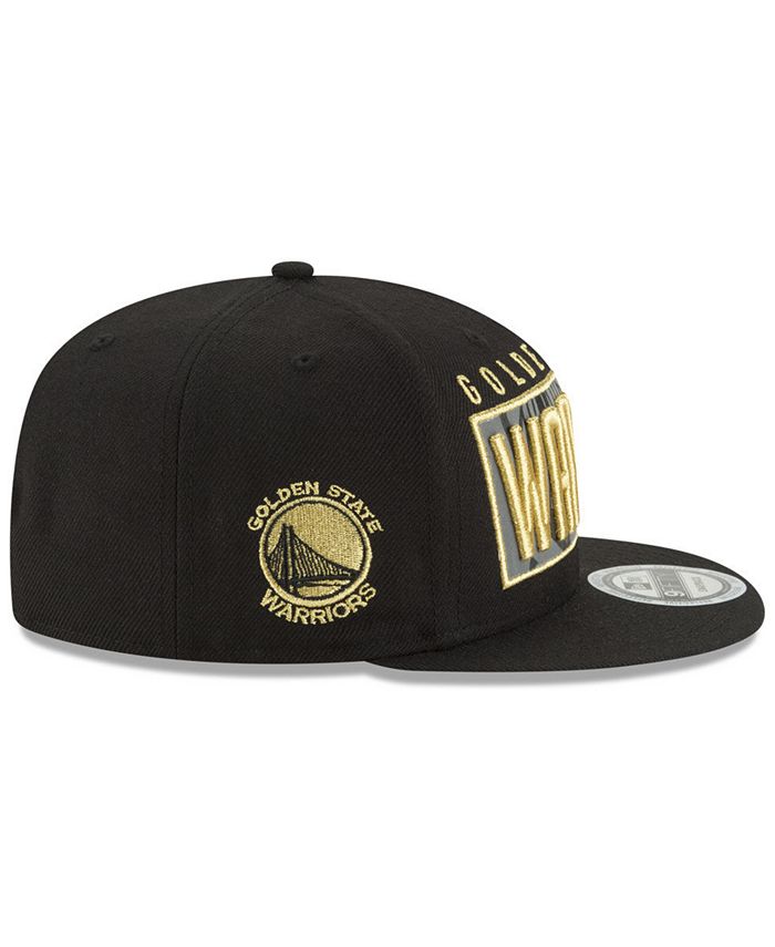 New Era Golden State Warriors Golden Reflective 9FIFTY Snapback Cap ...
