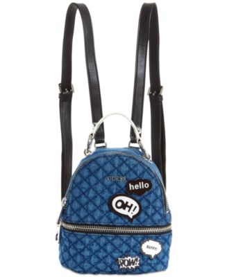 GUESS Denim Cool School Small Backpack - Macy's