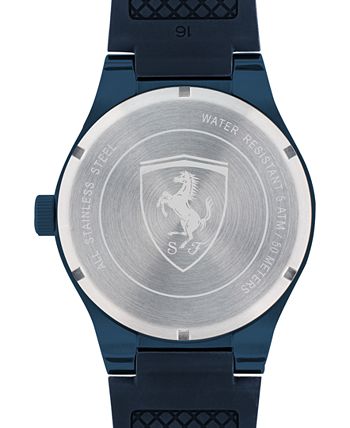Ferrari LIMITED EDITION Men's Speciale Multi Blue Silicone Strap Watch ...