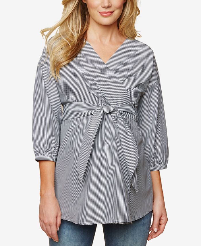 Motherhood Maternity Wrap Top - Macy's