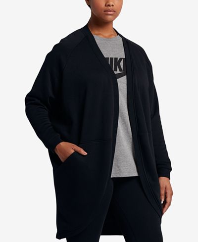 Nike Plus Size Sportswear Open Cardigan - Sweaters - Plus Sizes - Macy's