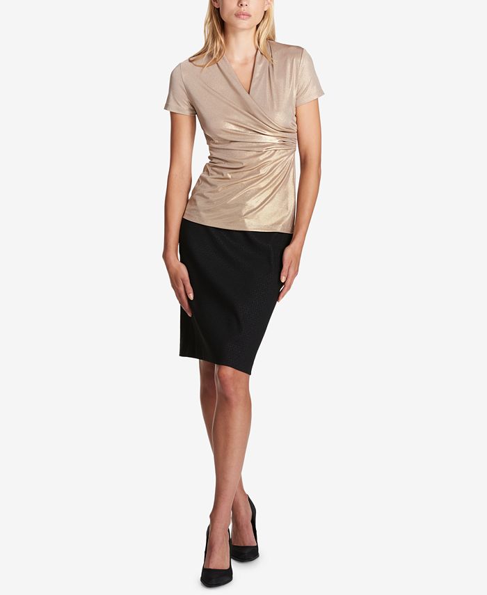 DKNY Ruched Top - Macy's