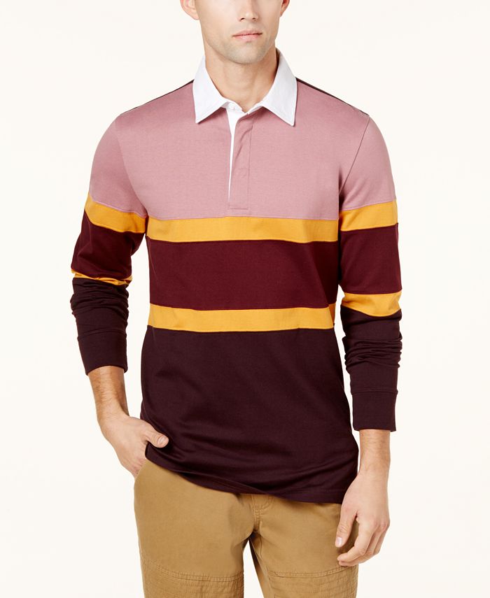 American Rag Men's Colorblocked Varsity Polo, Created for Macy's - Macy's