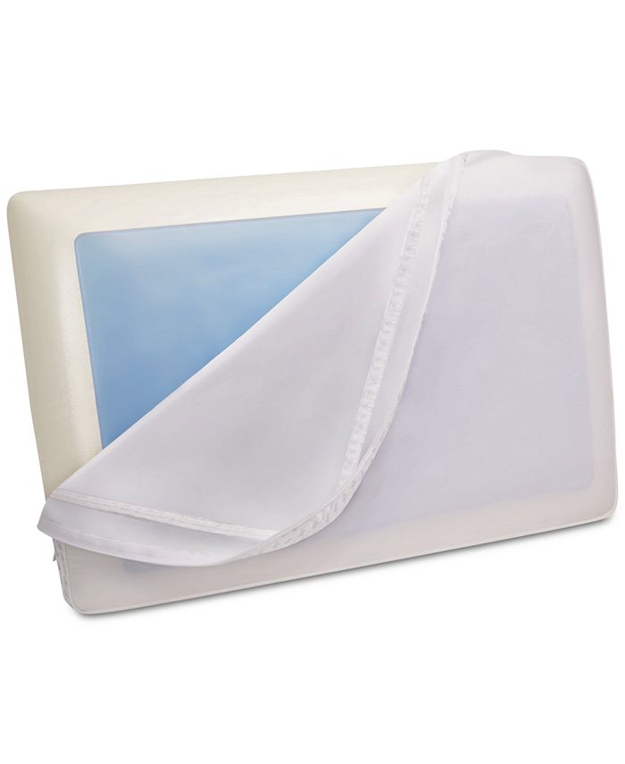 Comfort Revolution Sealy Support Gel Standard Memory Foam Pillow - Macy's