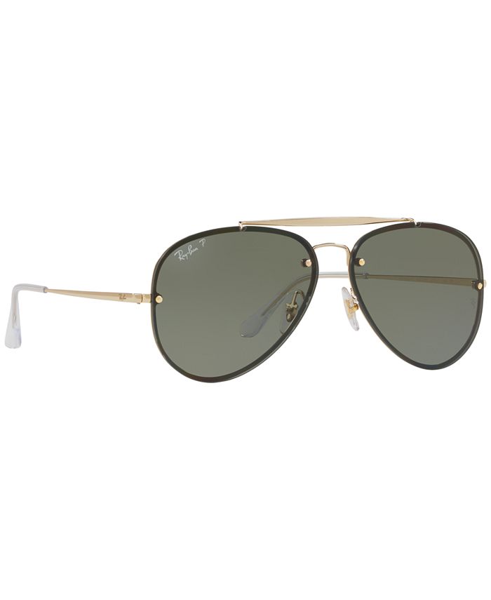 Ray-Ban Polarized Sunglasses , RB3584N BLAZE AVIATOR - Macy's