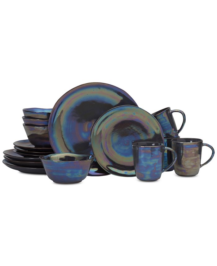 Mikasa Coronado Graphite 16-Piece Dinnerware Set, Service for 4 - Macy's