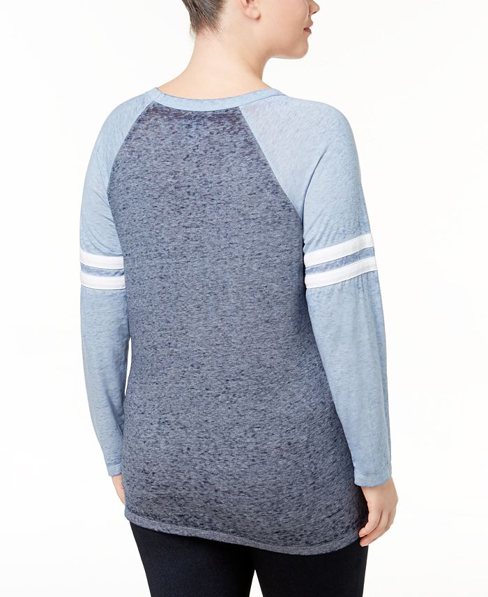 Almost Famous Trendy Plus Size Strappy Rugby T-Shirt - Macy's
