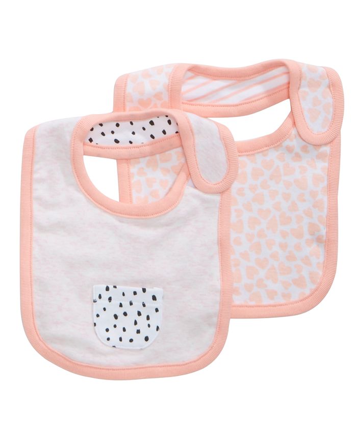 First Impressions 2-Pk. Printed Bibs, Baby Girls, Created for Macy's ...