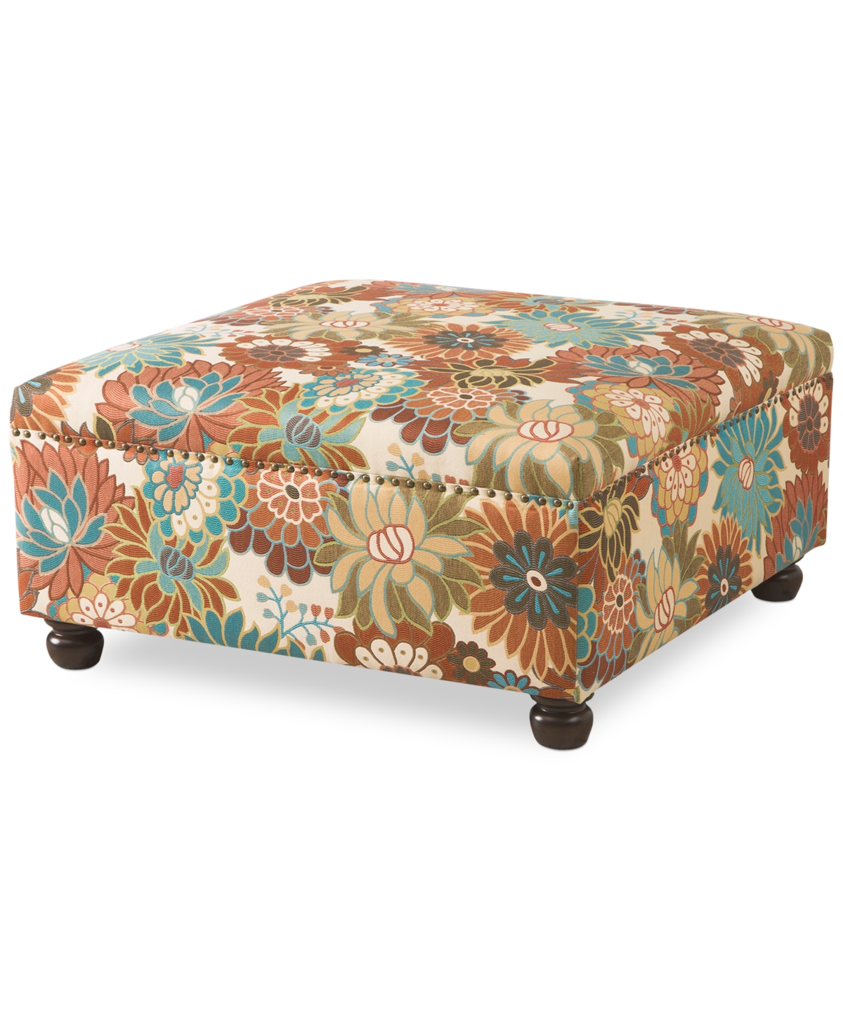 Click here for Charlotte Cocktail Ottoman  Quick Ship - Multi prices