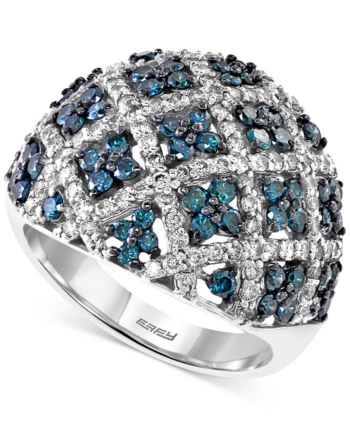 EFFY Collection EFFY® Diamond Dome Ring (2 ct. t.w.) in 14k White Gold ...