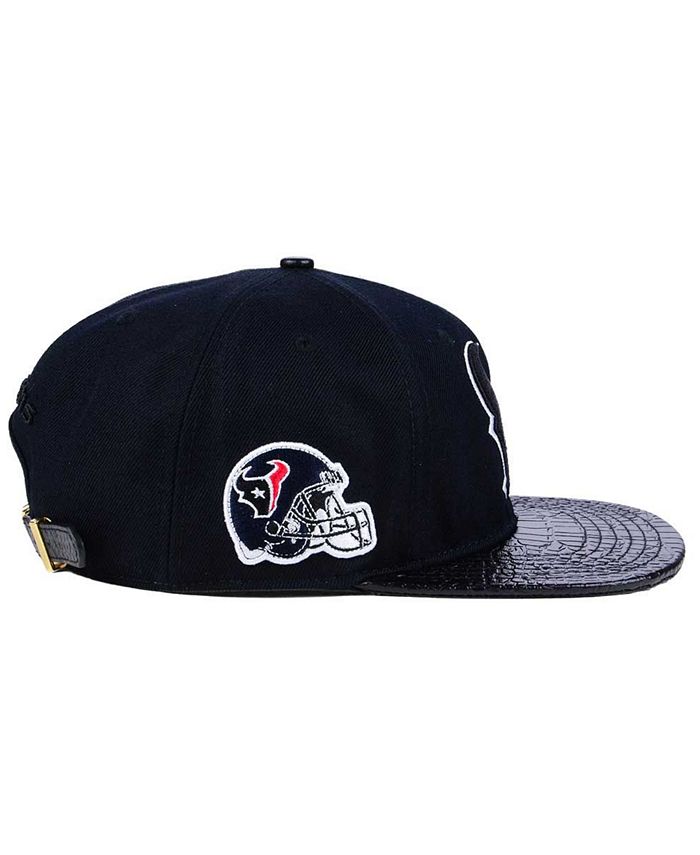 Pro Standard Houston Texans Black and White Strapback Cap - Macy's