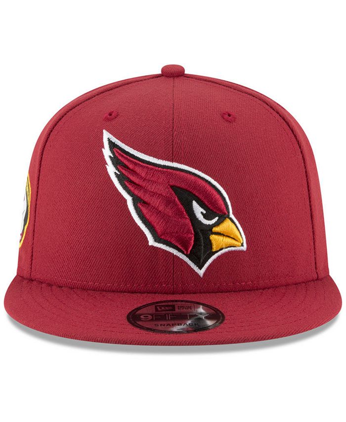 New Era Arizona Cardinals Anniversary Patch 9FIFTY Snapback Cap - Macy's