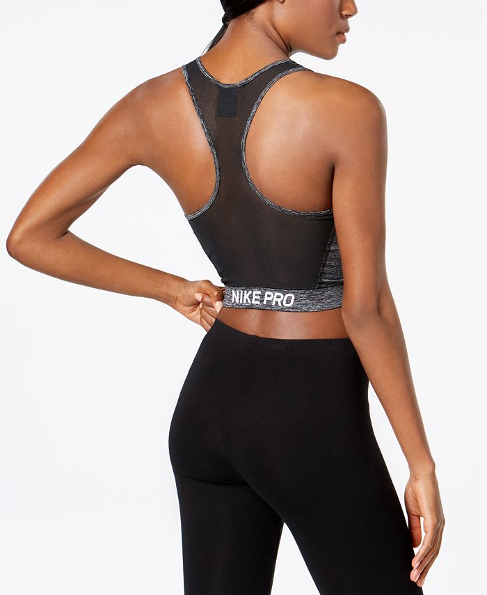 Nike Pro HyperCool Mesh Racerback Cropped Tank Top - Macy's