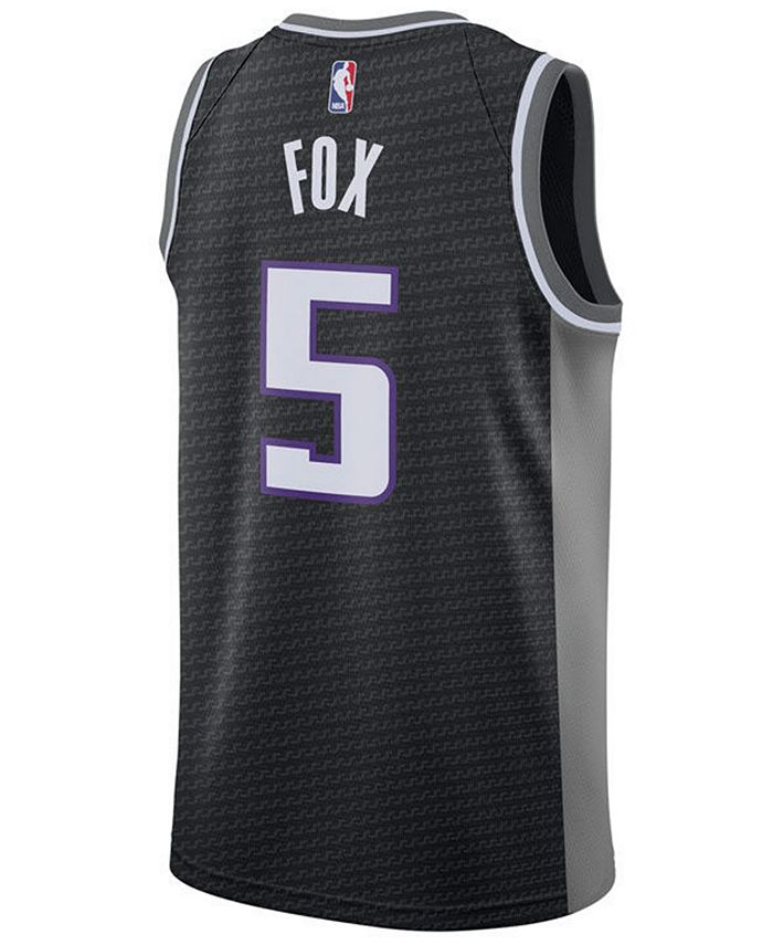 Nike Men's DeAaron Fox Sacramento Kings Statement Swingman Jersey - Macy's
