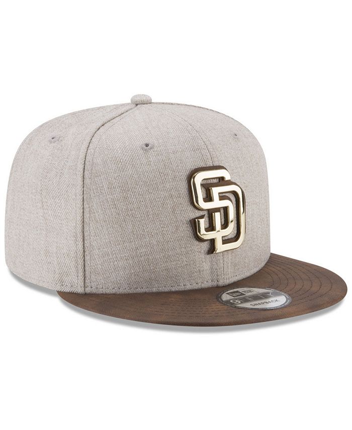 New Era San Diego Padres Oatmeal O'Gold 9FIFTY Snapback Cap - Macy's