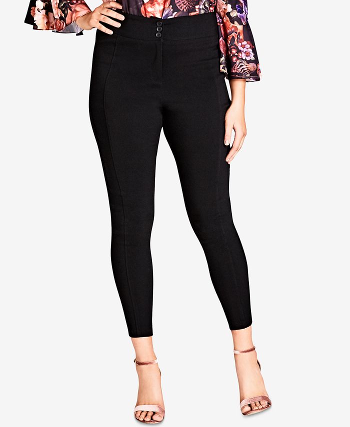City Chic Trendy Plus Size High-Rise Skinny Pants - Macy's