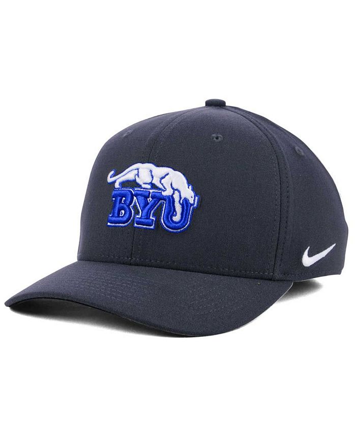 Nike BYU Cougars Anthracite Classic Swoosh Cap - Macy's