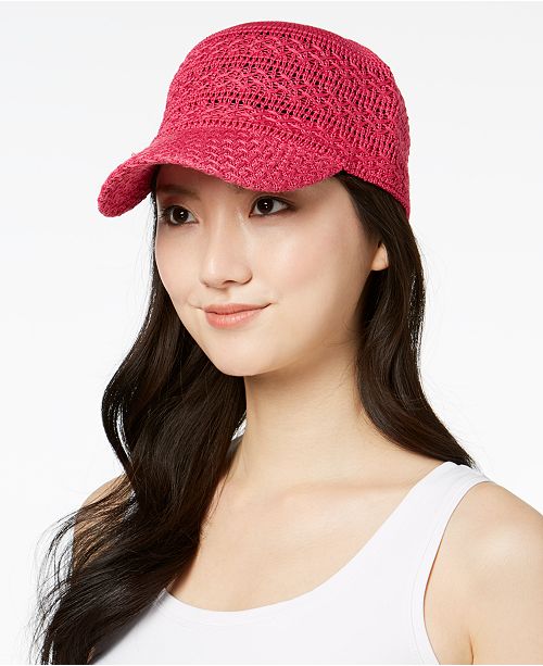 INC International Concepts I.N.C. Crochet Packable Baseball Cap ...