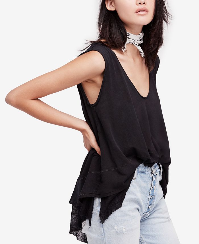 Free People Peachy Cotton Layered-Look Top - Macy's