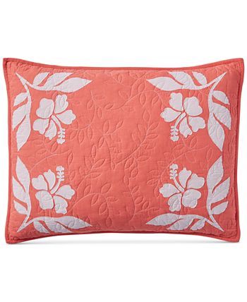 Martha Stewart Collection Hibiscus Medallion Full/Queen Quilt, Created ...