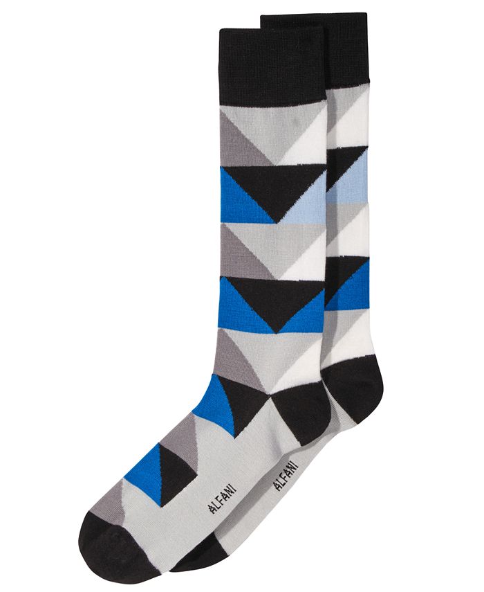 Alfani Men's Abstract Triangle Socks, Created for Macy's - Macy's