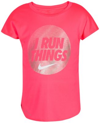 Nike Run-Print T-Shirt, Little Girls - Macy's