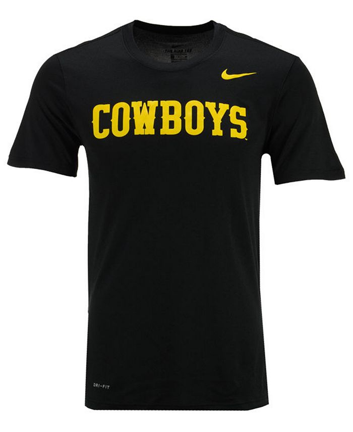 Nike Men's Wyoming Cowboys Dri-Fit Legend Wordmark T-Shirt - Macy's