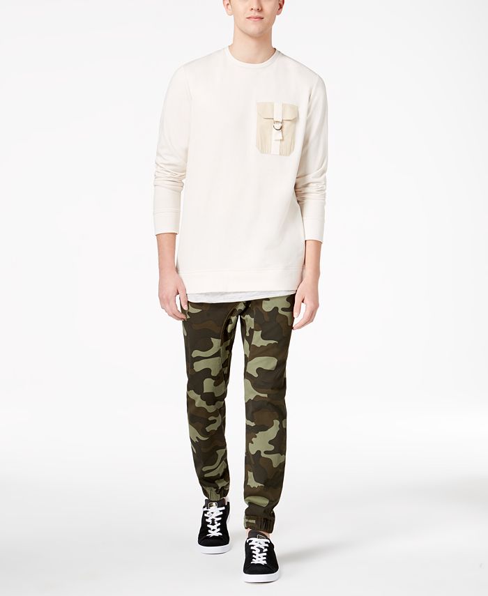 American Rag Men's Layered-Look Pocket Sweatshirt, Created for Macy's ...