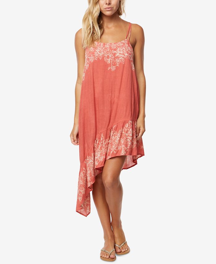 O'Neill Juniors' Rosella Ruffled Asymmetrical Dress - Macy's