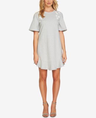 CeCe Floral-Appliqué Dress - Macy's