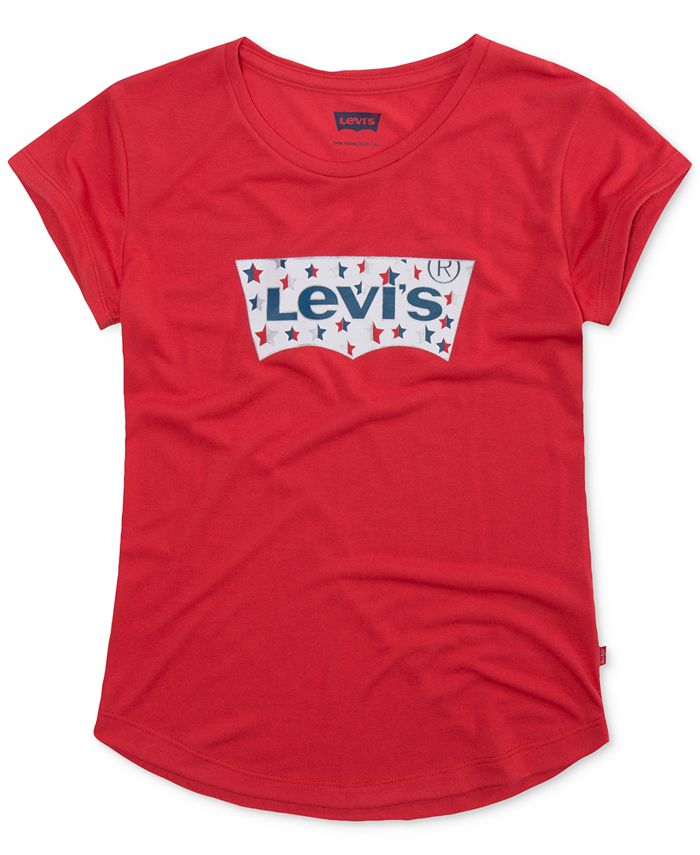 Levi's Star-Detail Logo T-Shirt, Big Girls - Macy's