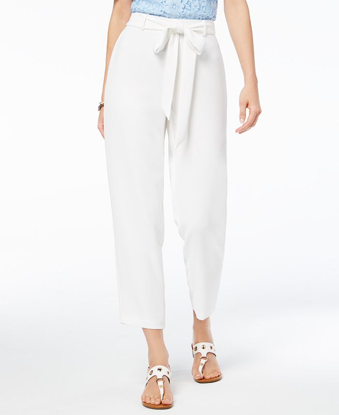 CeCe Tie-Front Soft Pants - Macy's