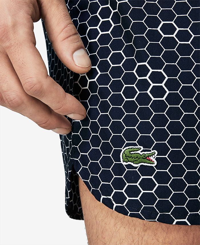 Lacoste Men's Printed Woven Boxers - Macy's