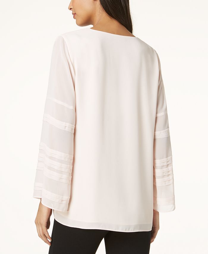 Alfani Layered-Sleeve Top, Created for Macy's - Macy's