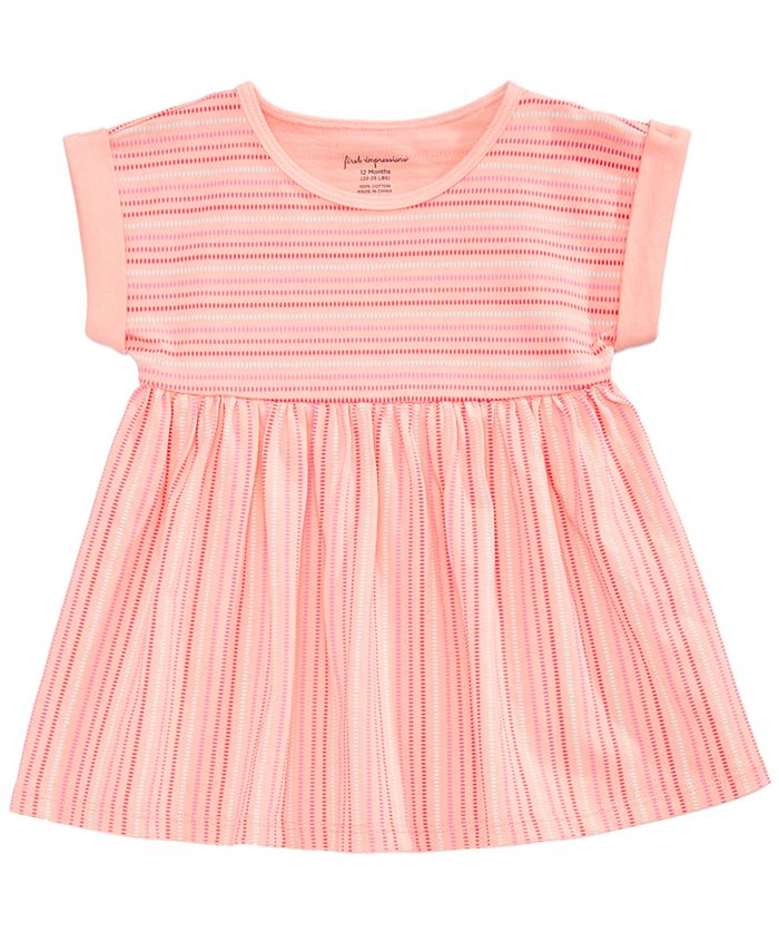 First Impressions Striped Cotton Tunic, Baby Girls, Created for Macy's ...