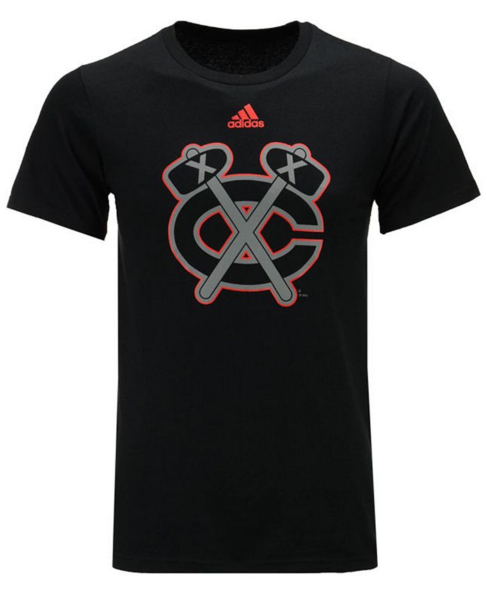 adidas Men's Chicago Blackhawks Ice Out Logo T-Shirt - Macy's